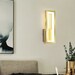 Minimalist Linear LED Wall Light/wall Lamp - Metal Black/white/gold ...