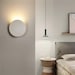 LED Circle Mid Century Modern Wall Light/wall Lamp-metal/black/white ...