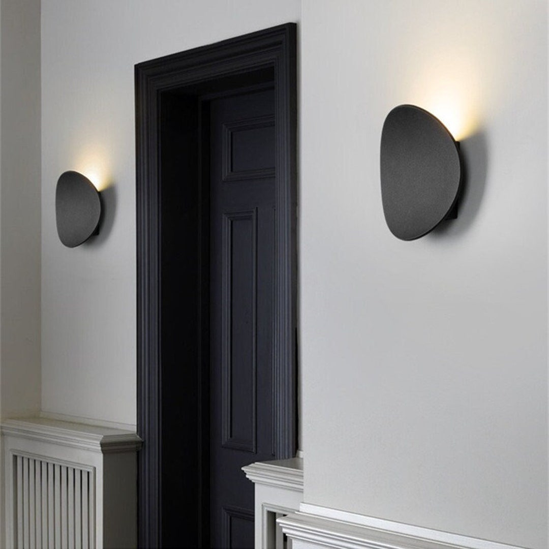 LED Circle Mid Century Modern Wall Light/wall Lamp-metal/black/white ...