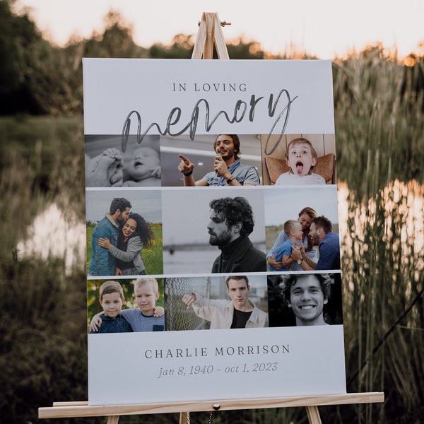 Funeral Memory Board - Etsy