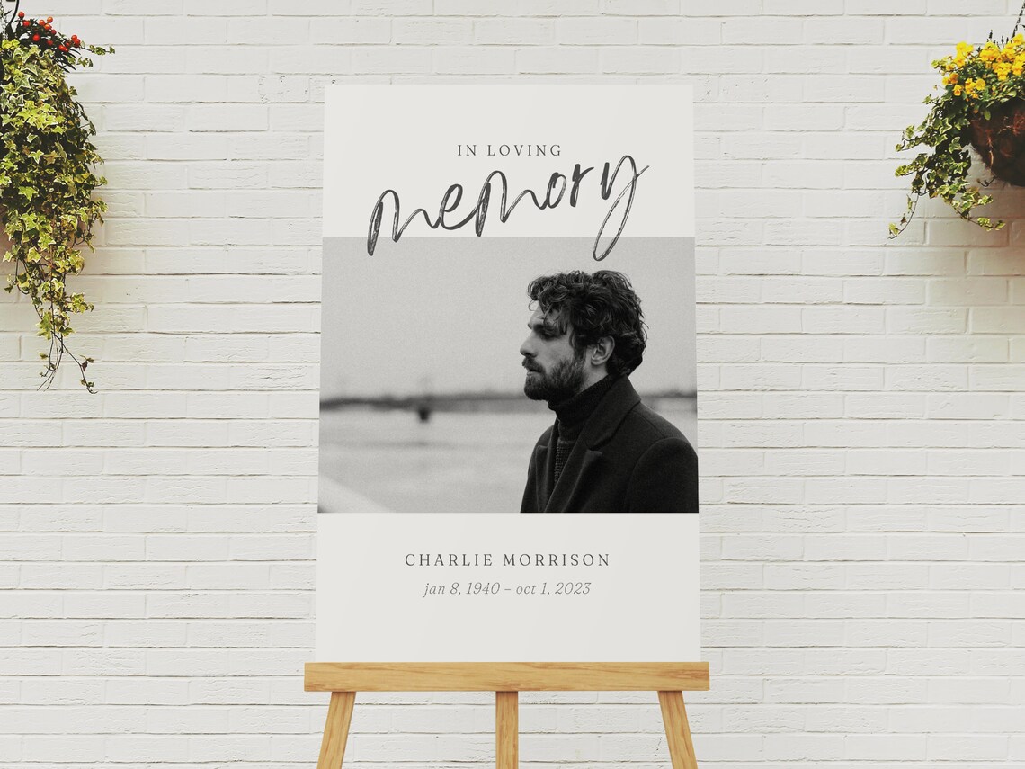 Funeral Signs Bundle Set Templates Funeral Welcome Sign Trio ...