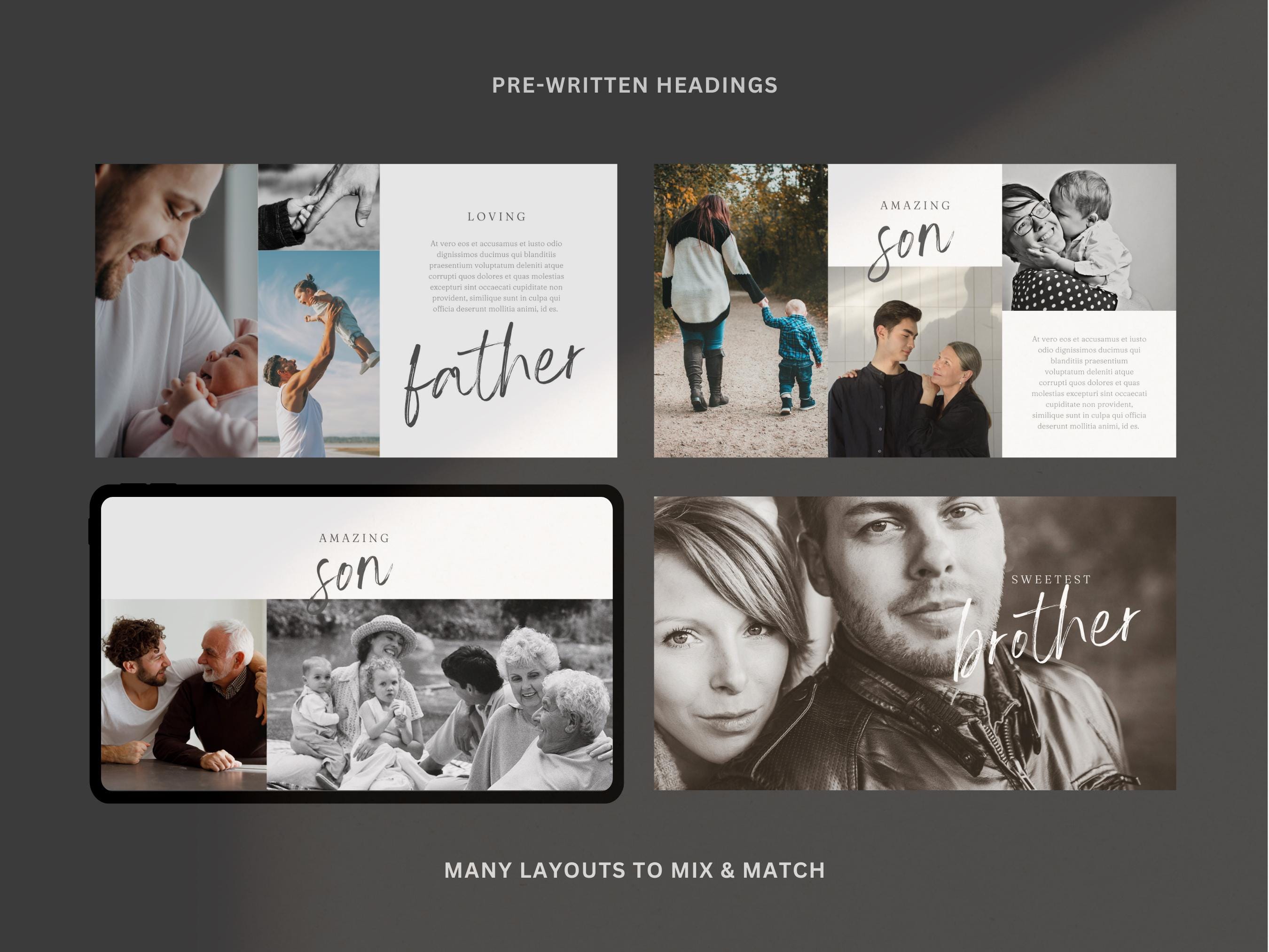 Funeral Slideshow Template: Memorial Service Video for Canva (40 Slides ...