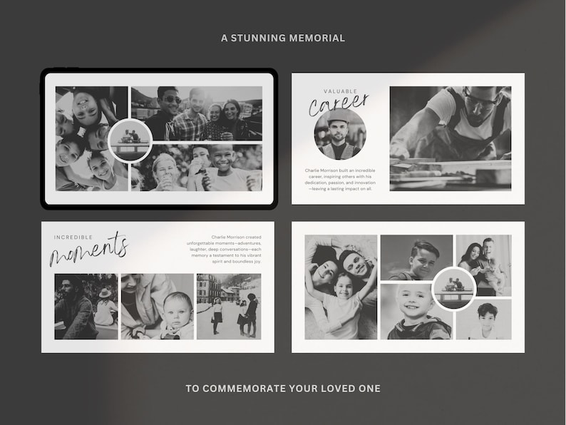 Memorial Slideshow Template: Celebration of Life Presentation (canva ...