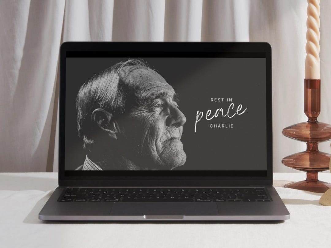 Funeral Slideshow Template | Memorial Service Slideshow Canva ...