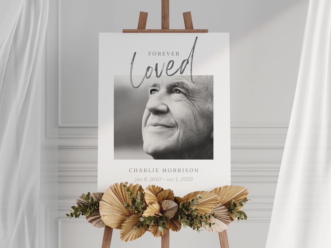 Funeral Welcome Poster Template: Celebration of Life Sign (canva Files ...
