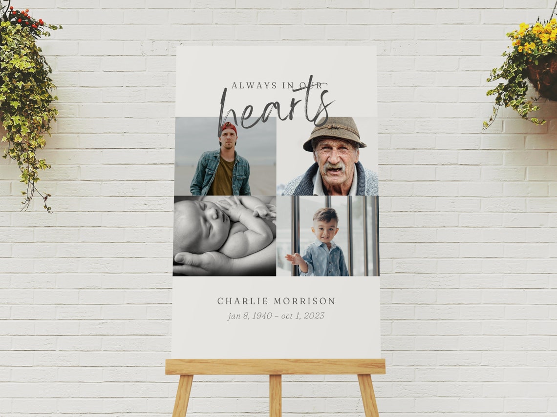 Funeral Signs Bundle Set Templates Funeral Welcome Sign Trio ...