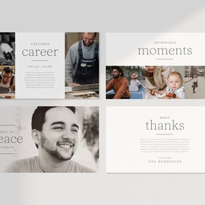 Funeral Slideshow Template: Memorial Service Video, Celebration of Life ...