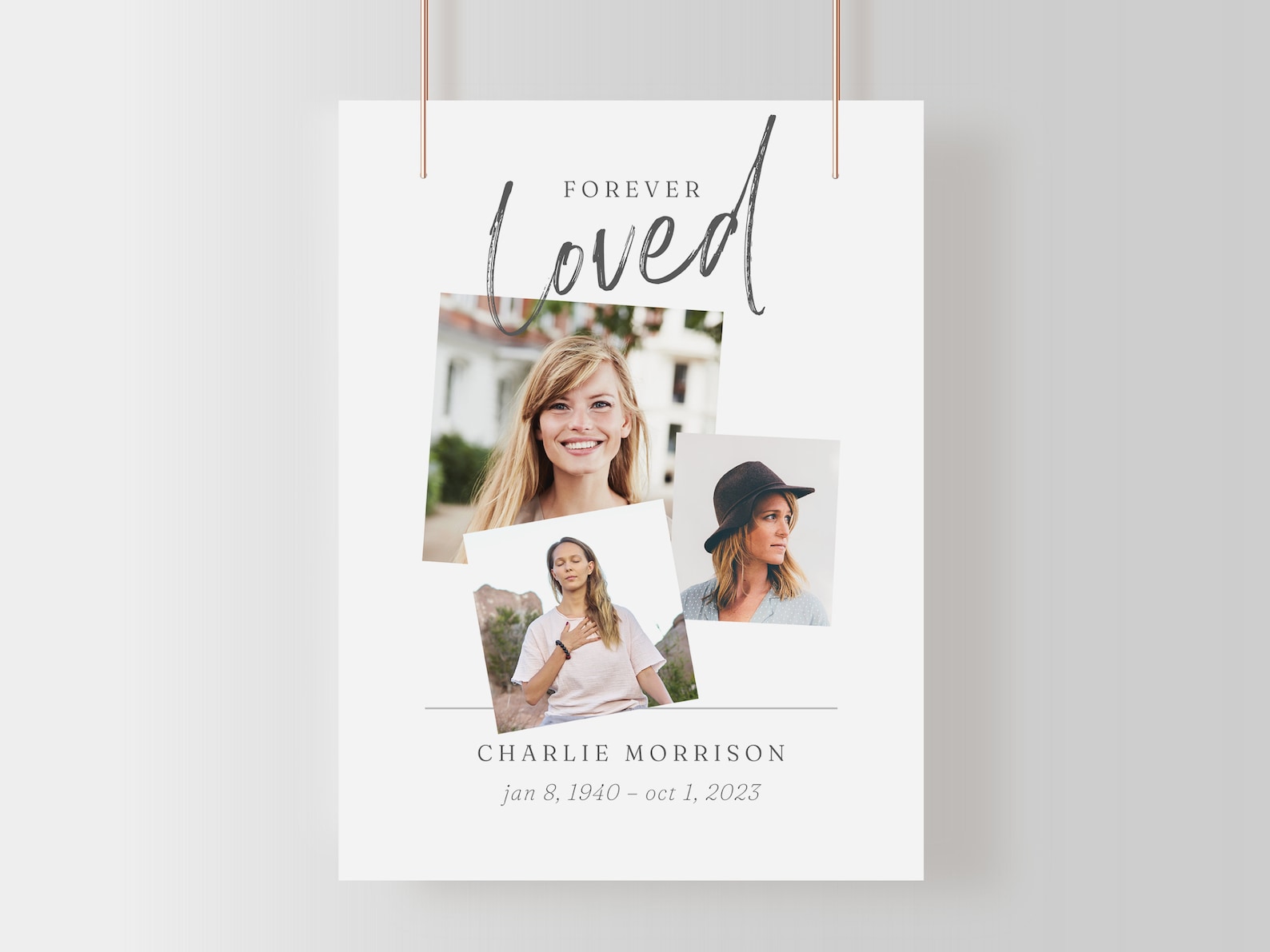 Funeral Welcome Sign Canva | Memory Board Template | Funeral Poster ...