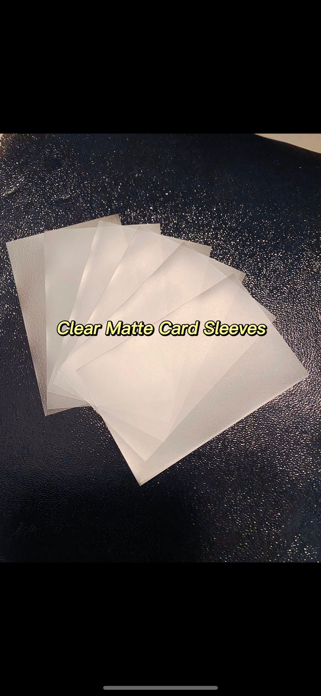Clear Matte Card Sleeves, Kpop Photocard Sleeve, Game Card Sleeve ...