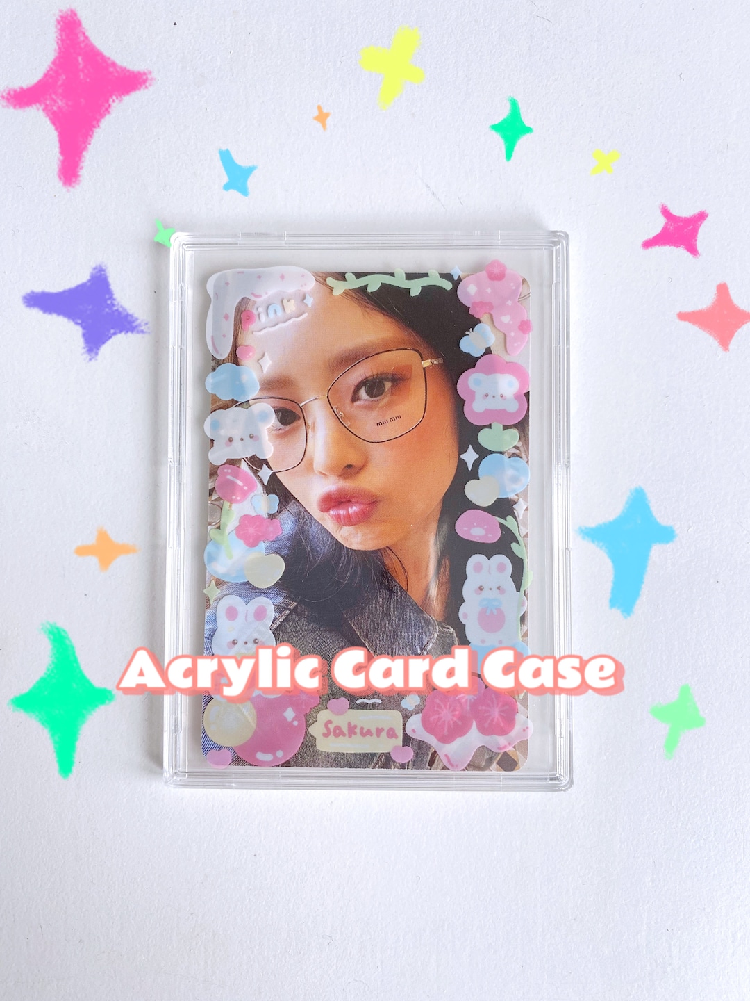 Ultraclear Acrylic Card Case, 3*4“ Kpop Photocard Card Holder, Trading ...