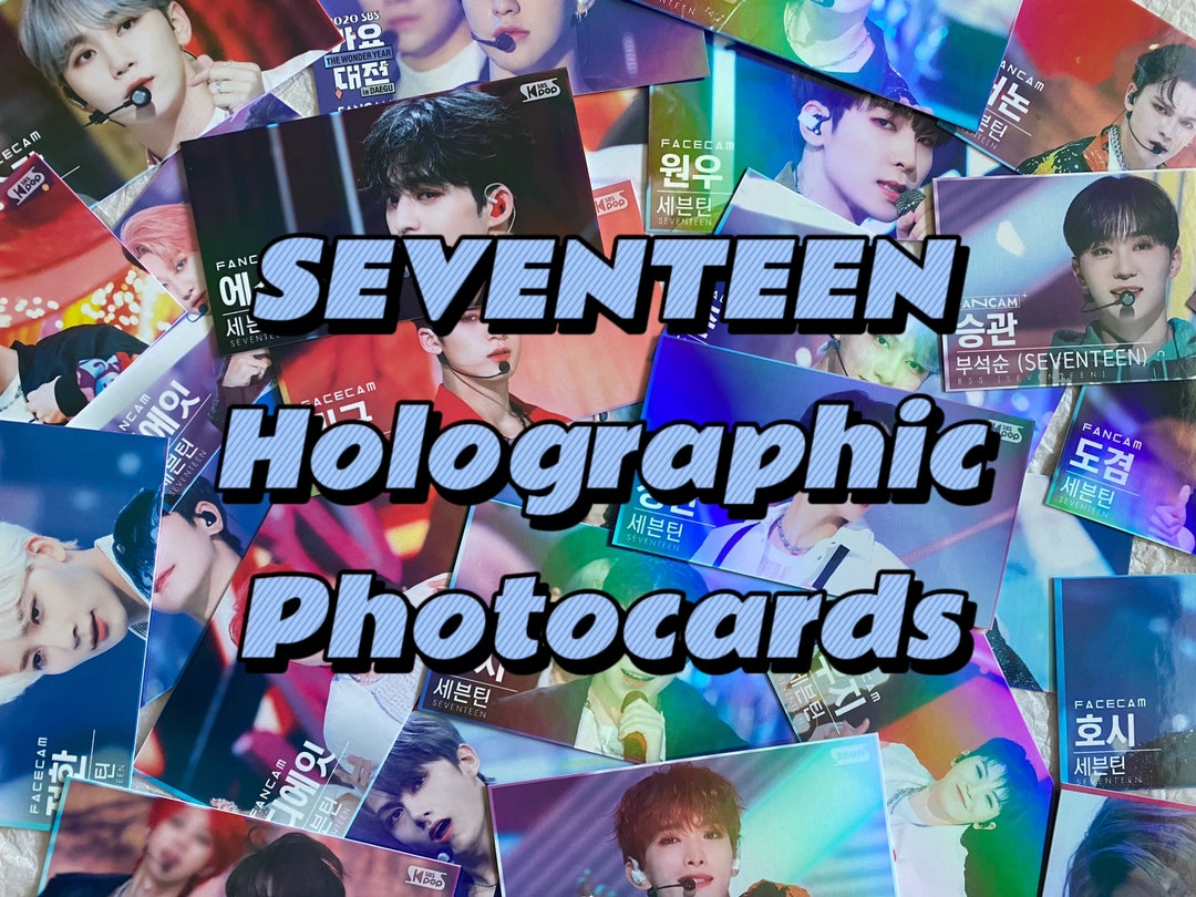 SEVENTEEN Holographic Photocard, Fancam Thumbnail Photocard - Etsy