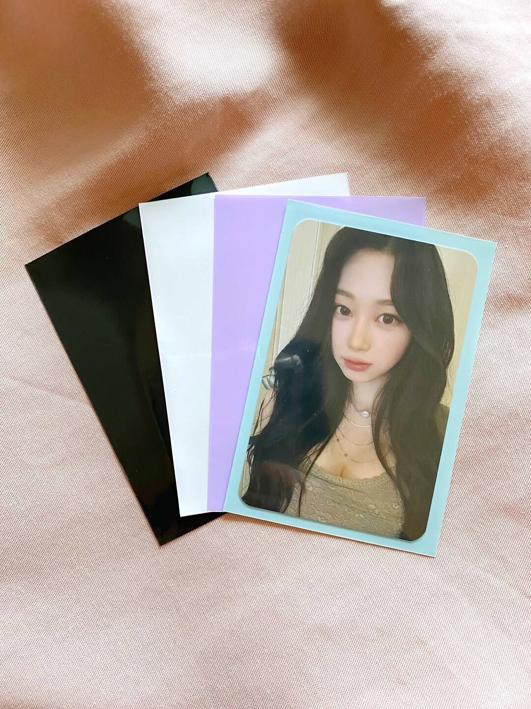 Color Card Sleeves, Kpop Photocard Sleeve, Double Pc Card Sleeve, Game ...
