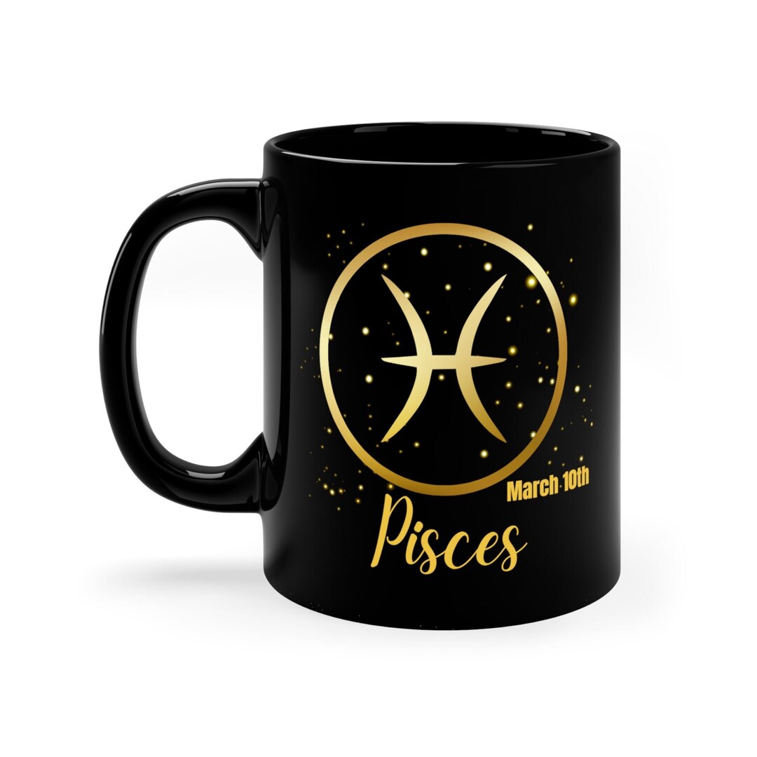 Personalized Pisces Zodiac Mug Astrology Gift Pisces Birthday Christmas ...
