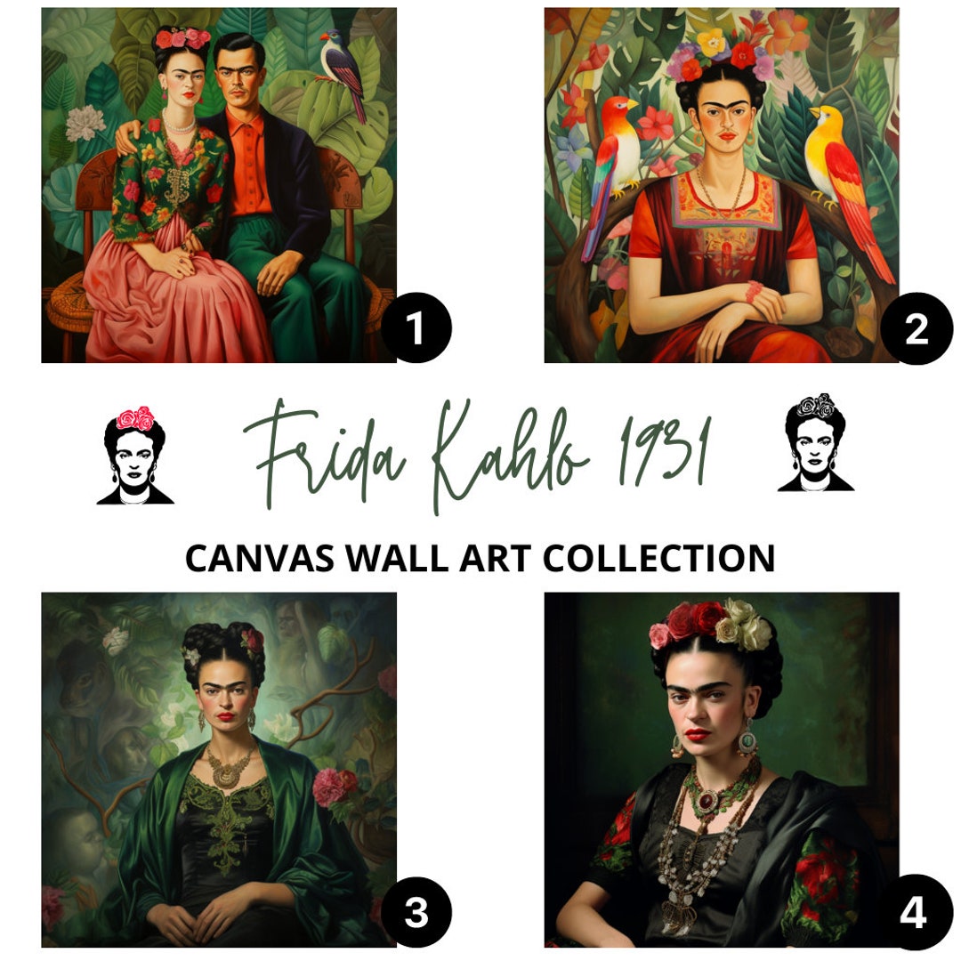 Frida Kahlo 1931 Canvas Wall Art Fashion Wall Art Mexican Art Frida ...