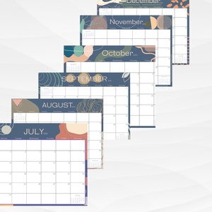 2023/24 Printable & Editable Calendar - Etsy