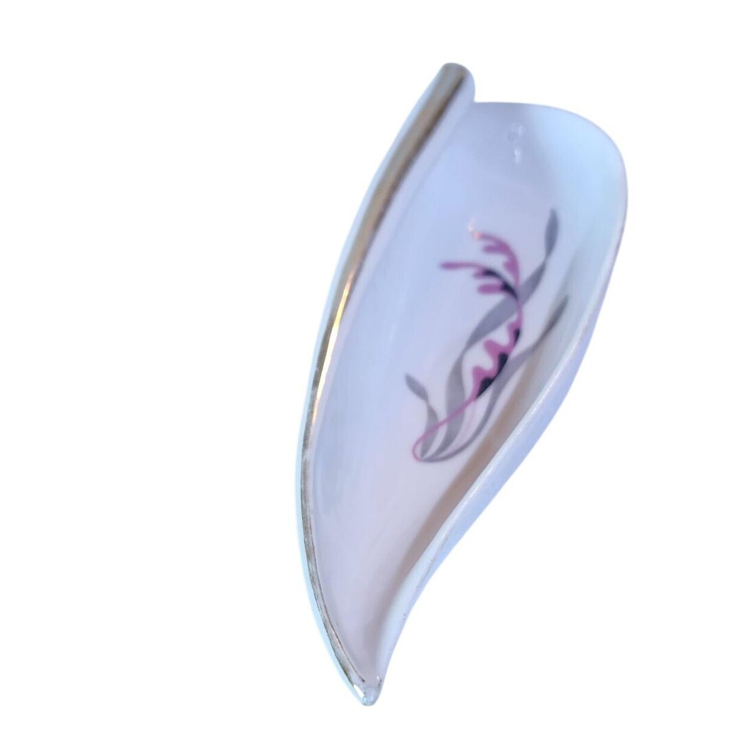 Winfield Pottery Dragon Flower Olive Dish Mid-century Modern 7" Long - Etsy