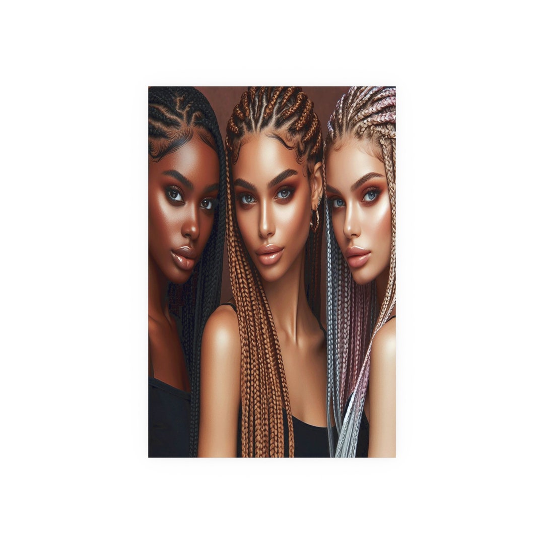 Cornrow Braids Poster Salon Wall Art Hair Salon Poster - Etsy