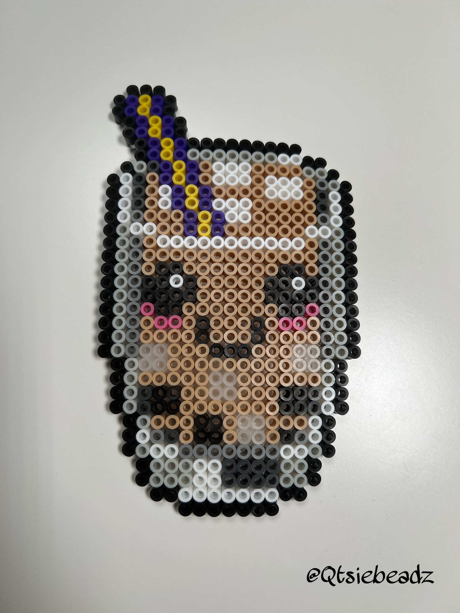 Cute Boba Milk Tea Drinks (w/ Black & Clear Bobas) Kandi Perler Beads ...