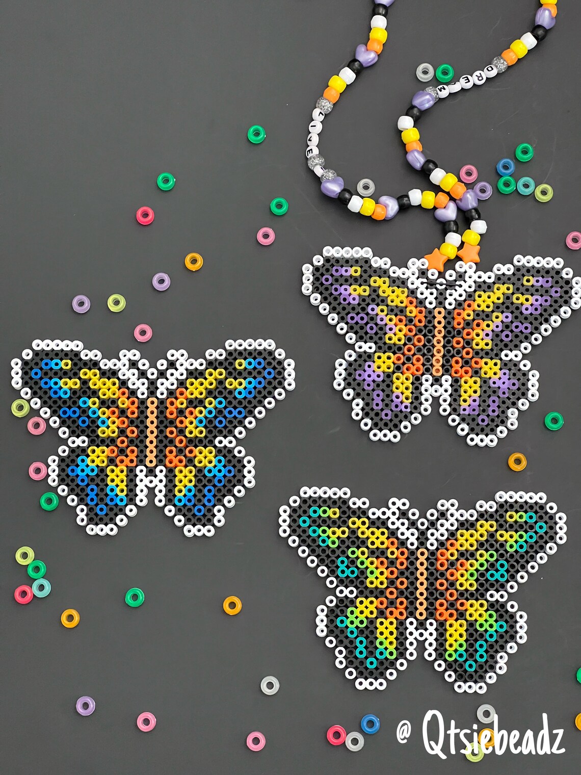 Cute Butterfly Perler Beads for Raves/music Festivals - Etsy