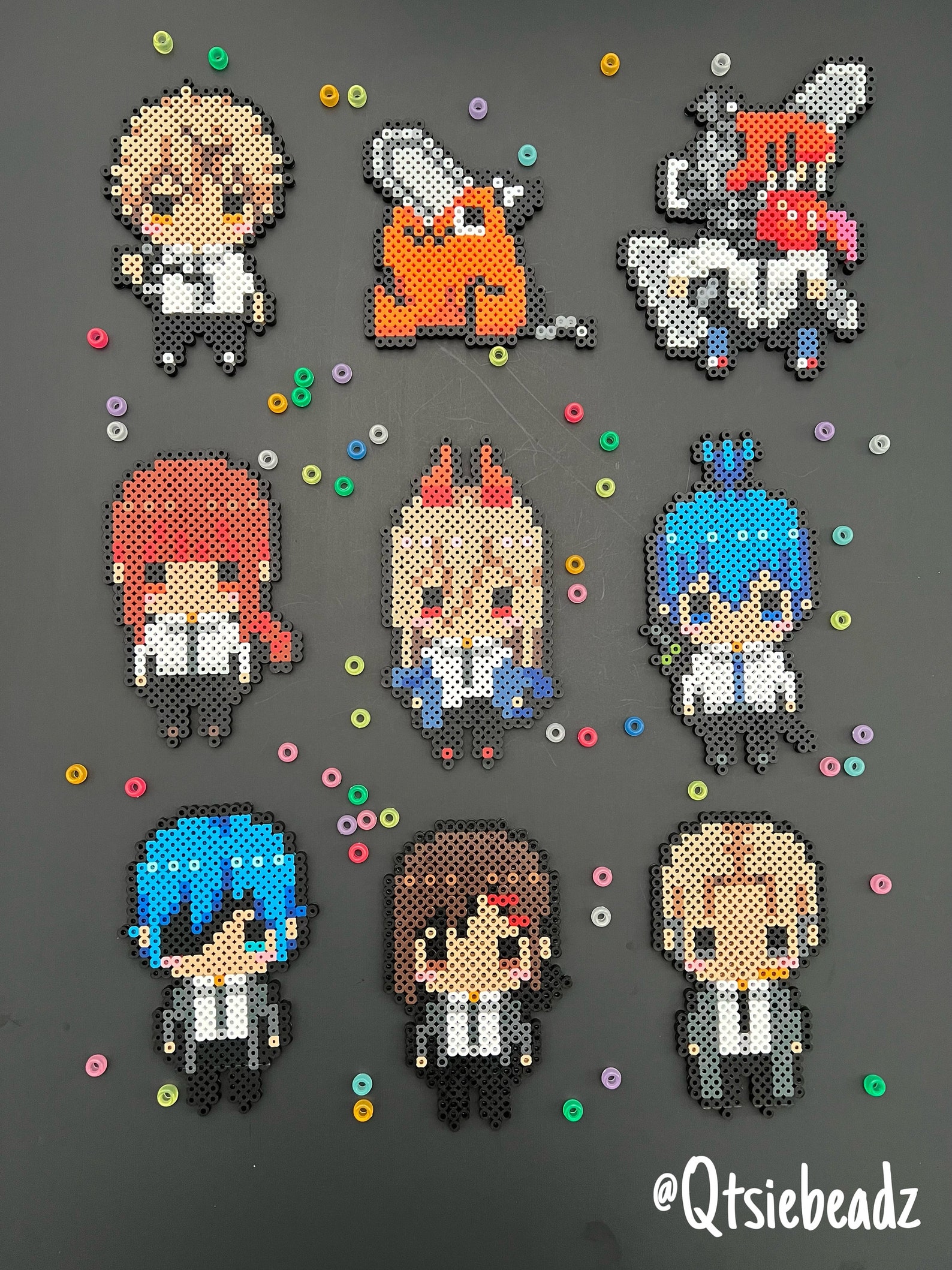 Anime Inspired Characters (denji | Makima | Pochita | Power) Perler ...