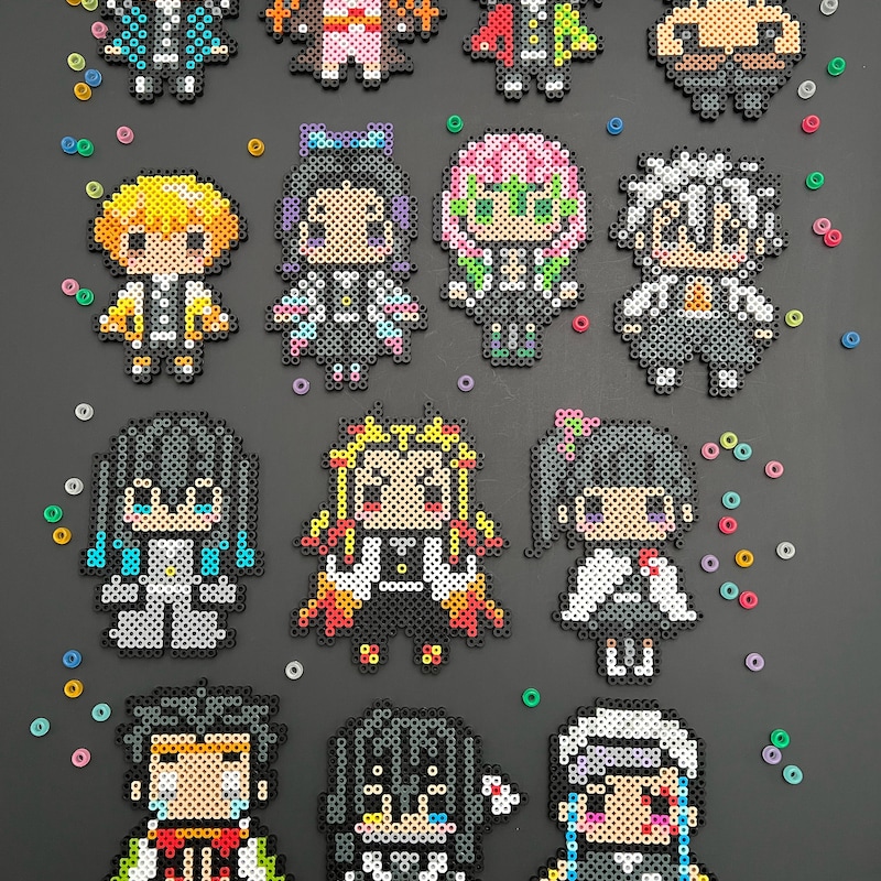 Demon Slayer Perler Beads - Etsy