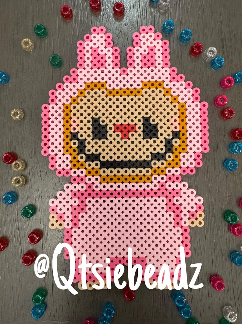 Cute Inspired Furry Monster Characters Perler Beads for Raves, Music ...