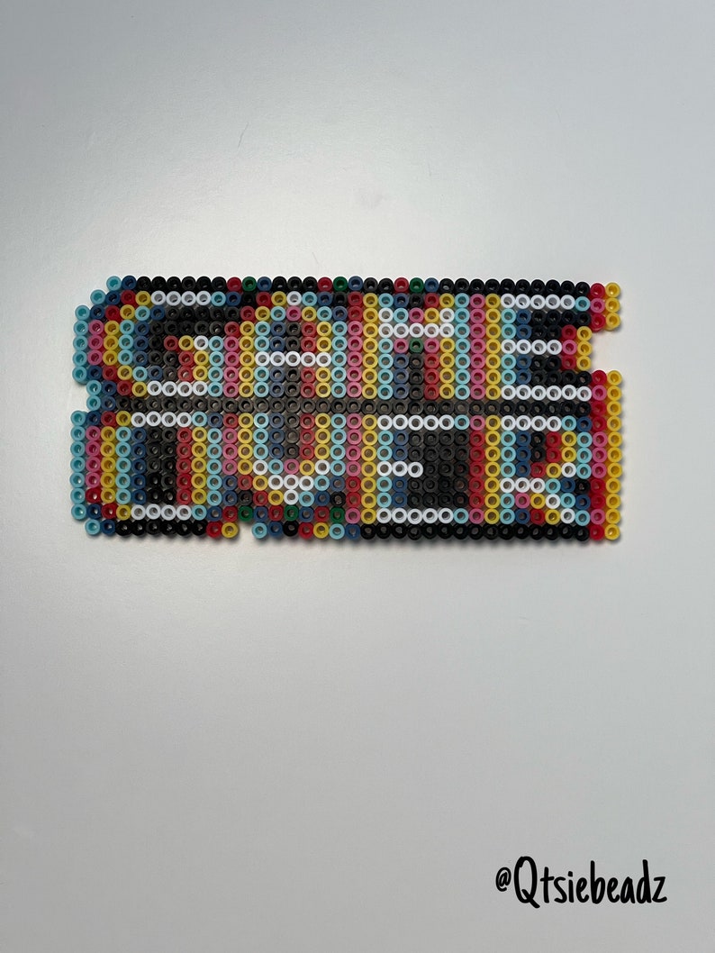 Game Over|get Trippy|headbanger|press Start Glitchy Perler Beads for ...
