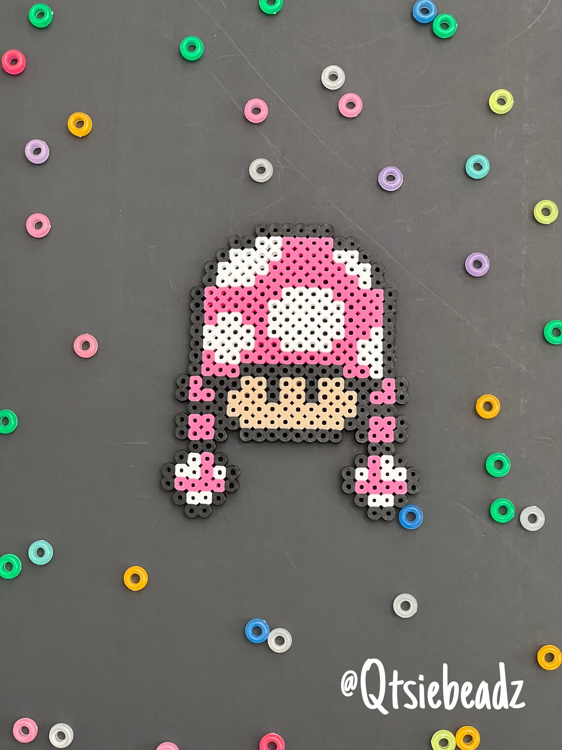 Toad, Toadette, Yoshi Perler Beads for Raves, Music Festivals - Etsy