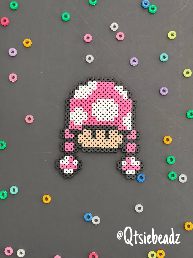 Toad, Toadette, Yoshi Perler Beads for Raves, Music Festivals - Etsy