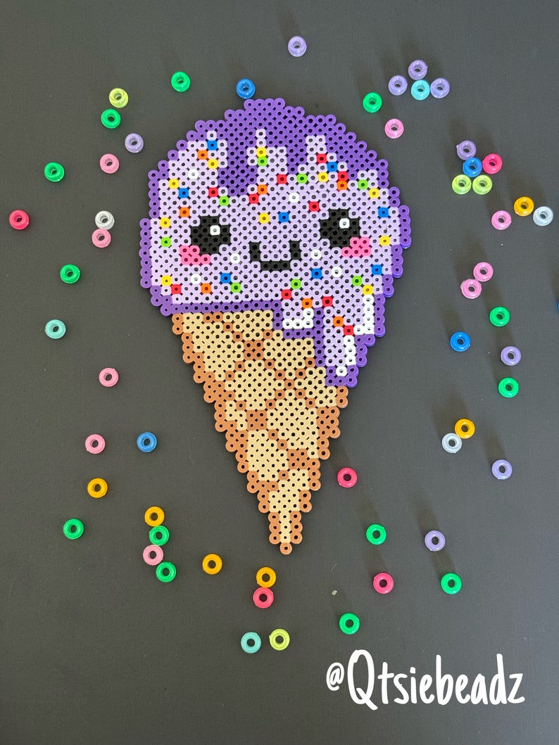 Cute Dessert/drink Perler Beads for Raves/music Festivals - Etsy