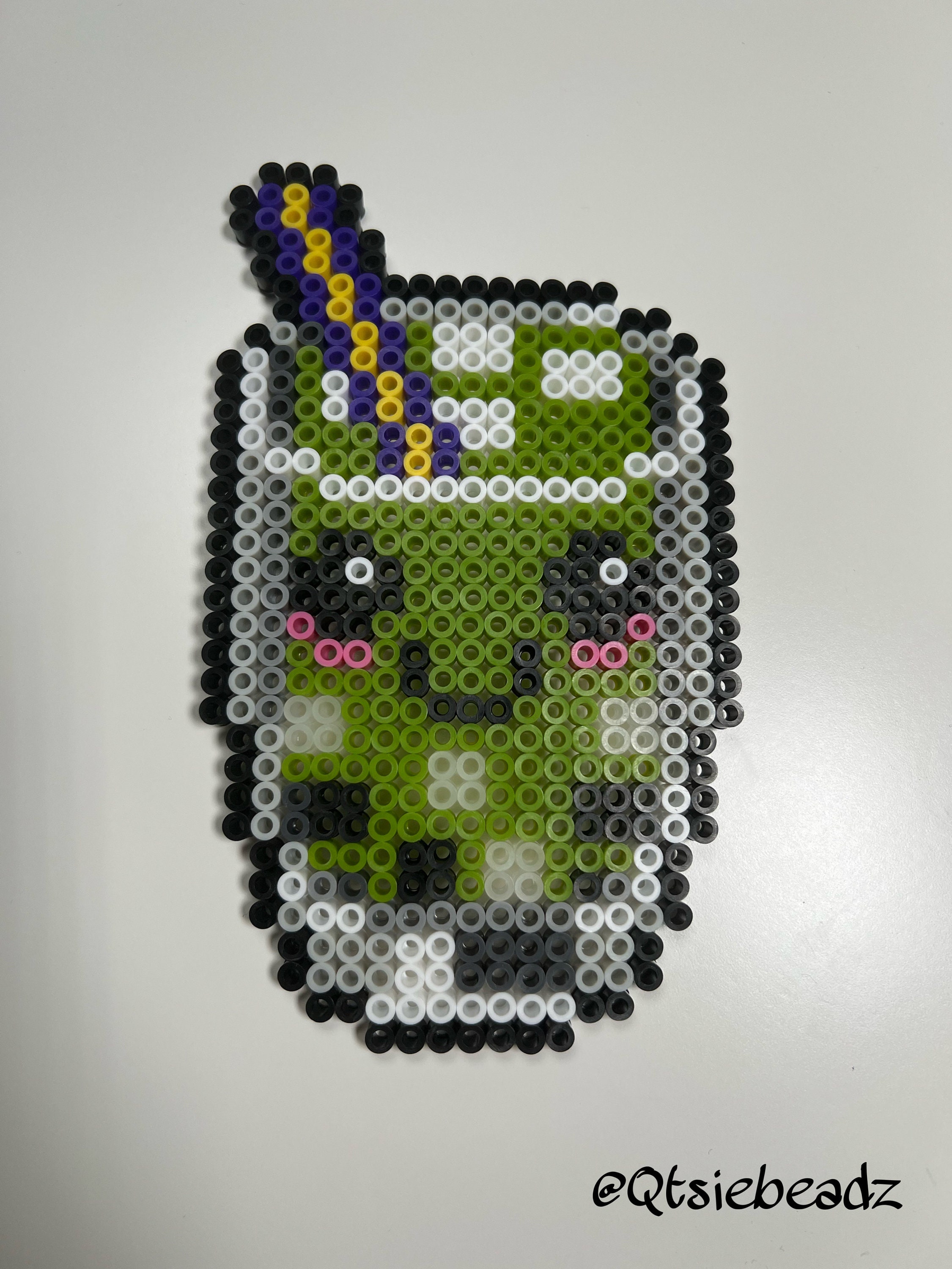 Cute Boba Milk Tea Drinks (w/ Black & Clear Bobas) Kandi Perler Beads ...