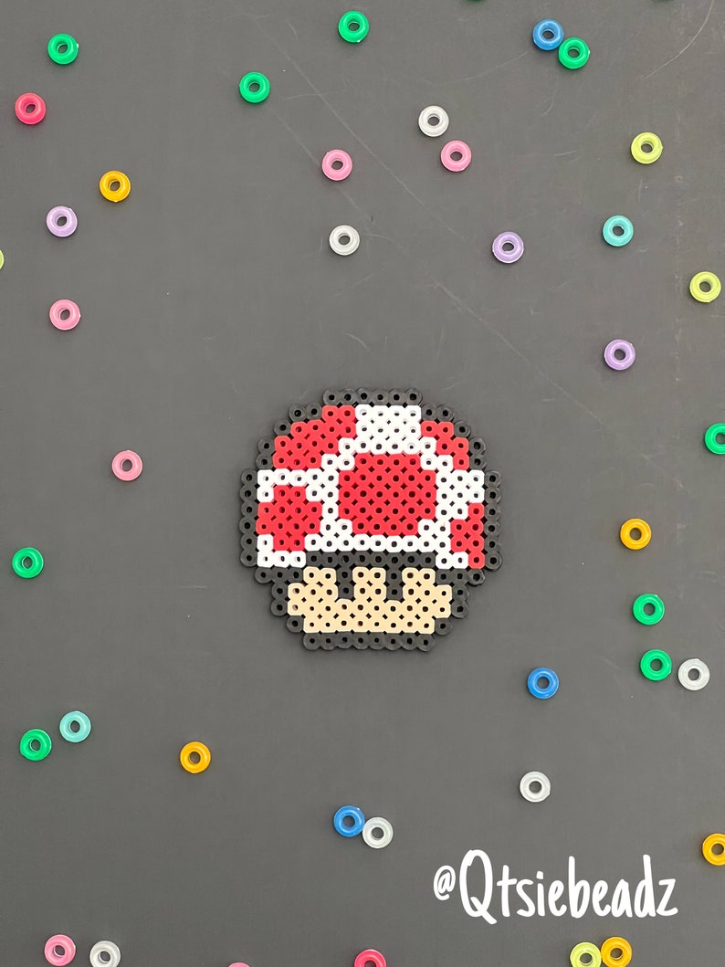 Toad, Toadette, Yoshi Perler Beads for Raves, Music Festivals - Etsy