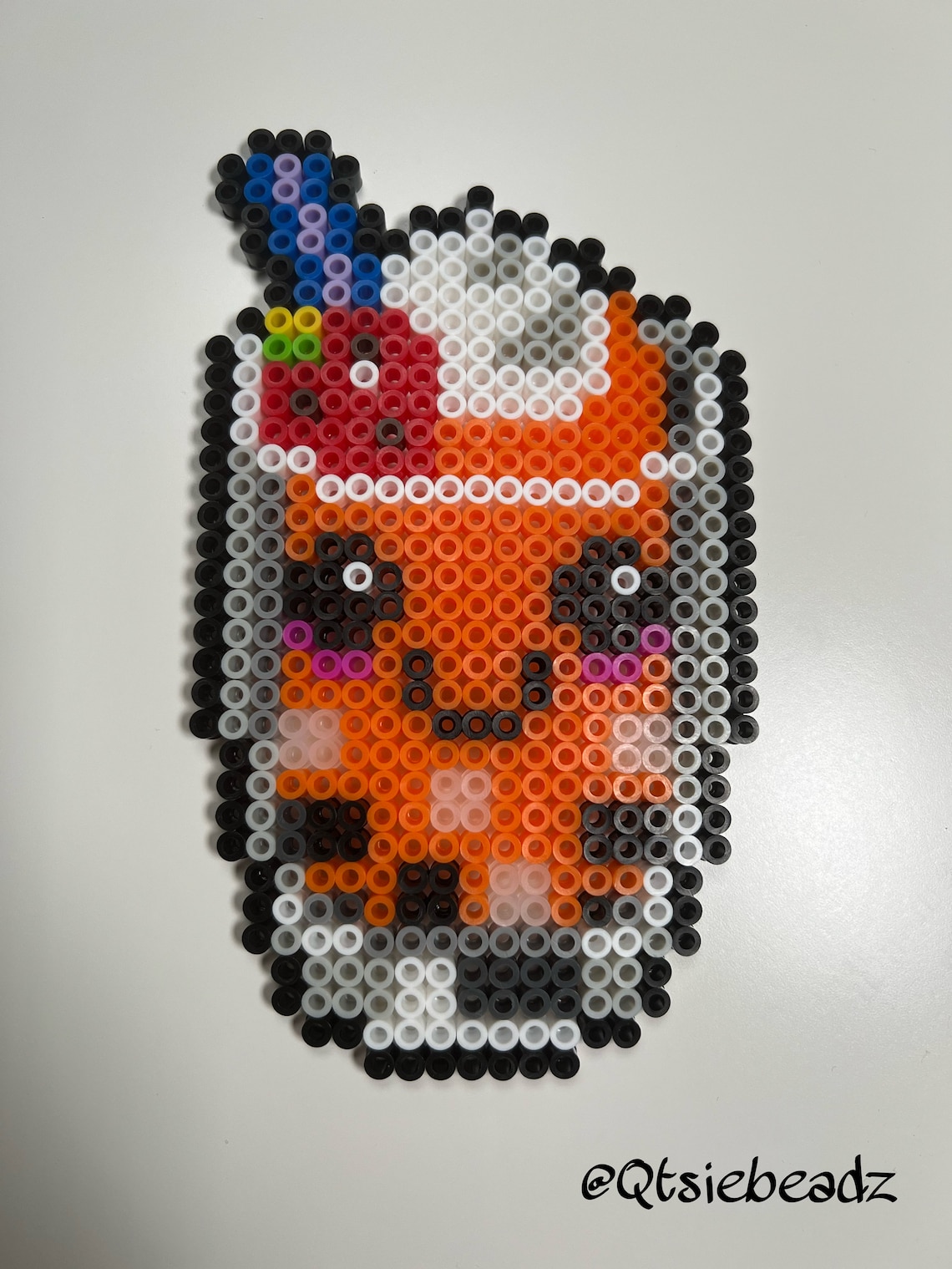 Cute Boba Milk Tea Smoothie (w/black and Clear Bobas) Kandi Perler ...