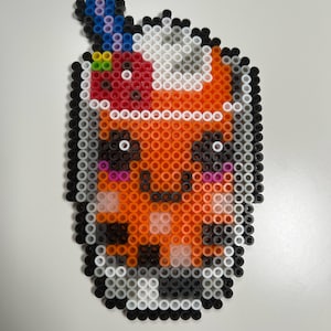 Cute Boba Milk Tea Smoothie (w/black and Clear Bobas) Kandi Perler ...