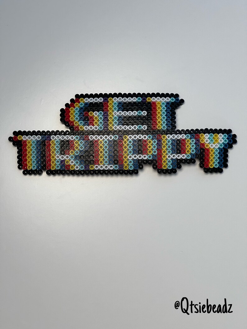 Game Over|get Trippy|headbanger|press Start Glitchy Perler Beads for ...