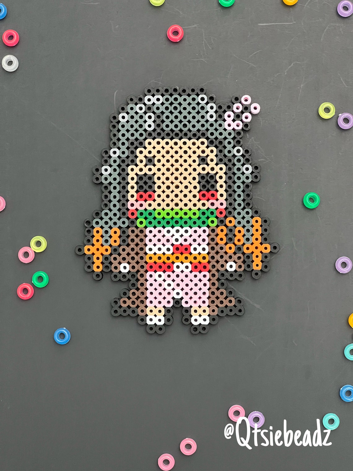 Anime Inspired Characters inosuke Nezuko Tanjiro Zenitsu Perler Beads ...