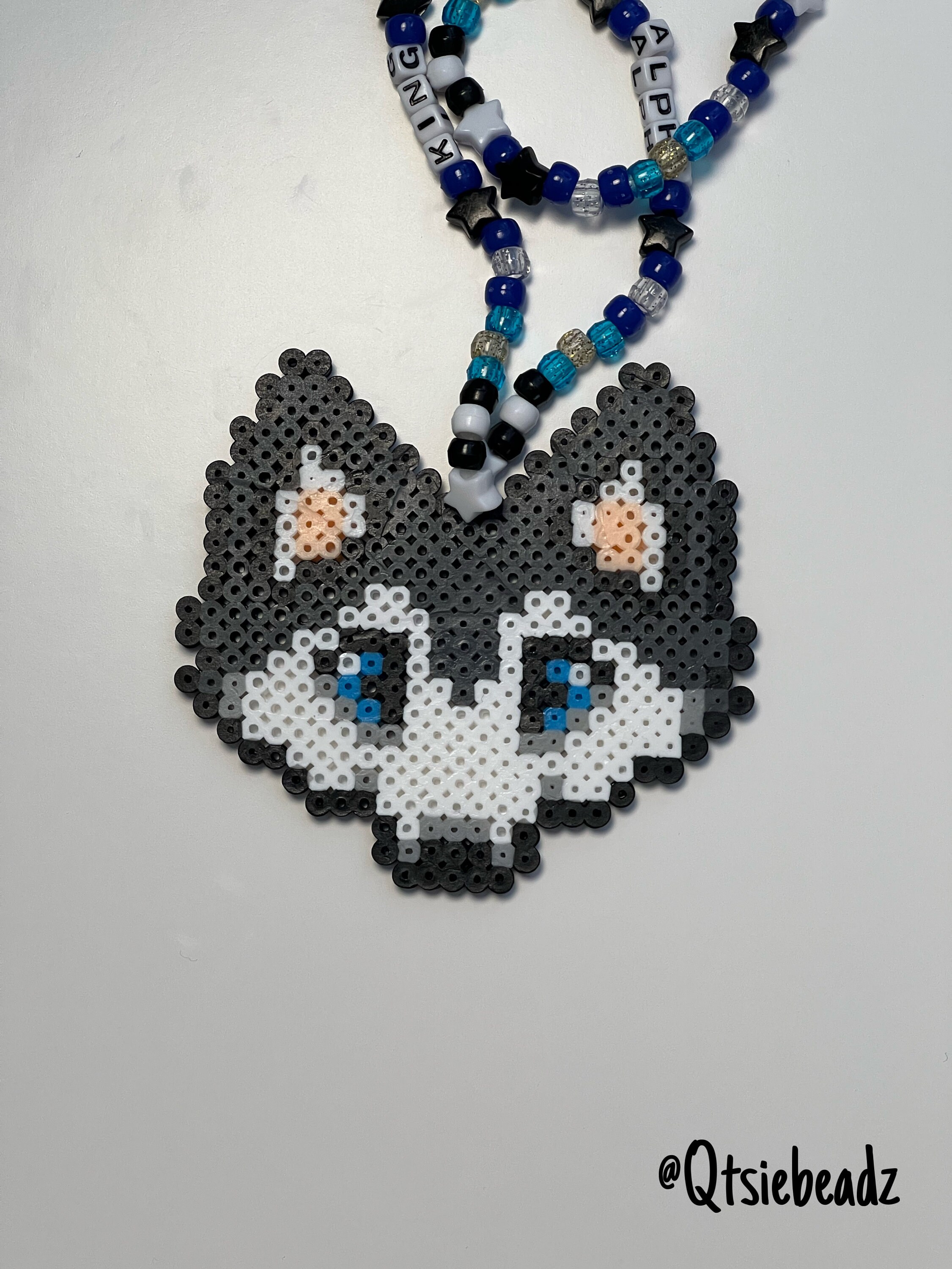 Wolf|galaxy Wolf Perler Beads for Raves, Music Festivals - Etsy