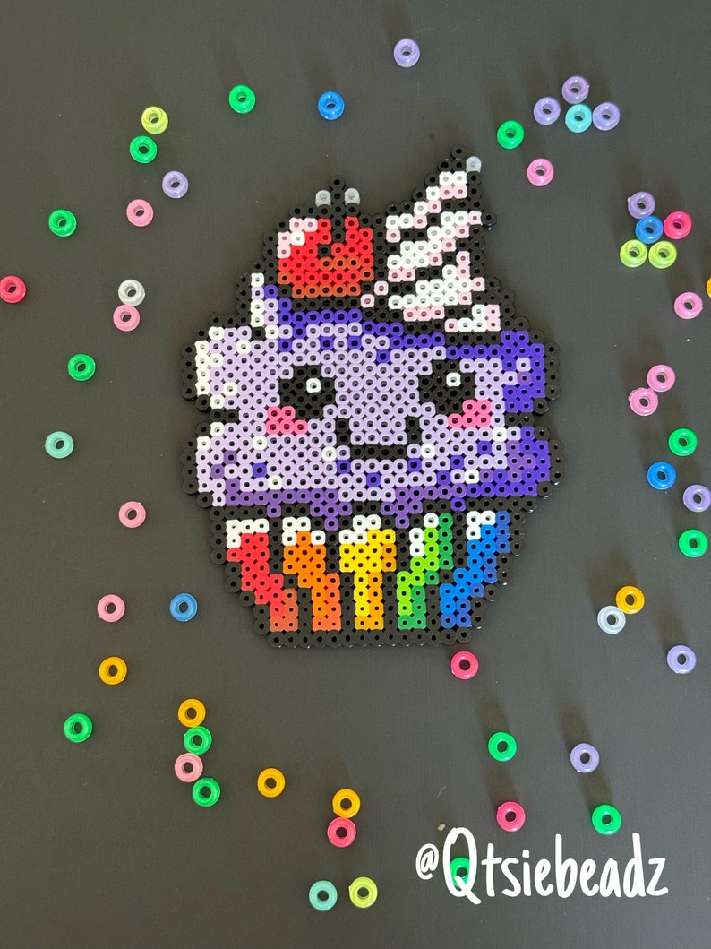 Cute Dessert/drink Perler Beads for Raves/music Festivals - Etsy