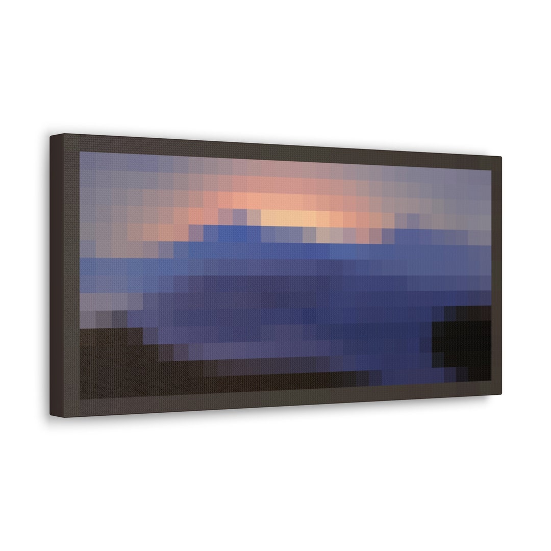 Minecraft Sunset Painting - Etsy