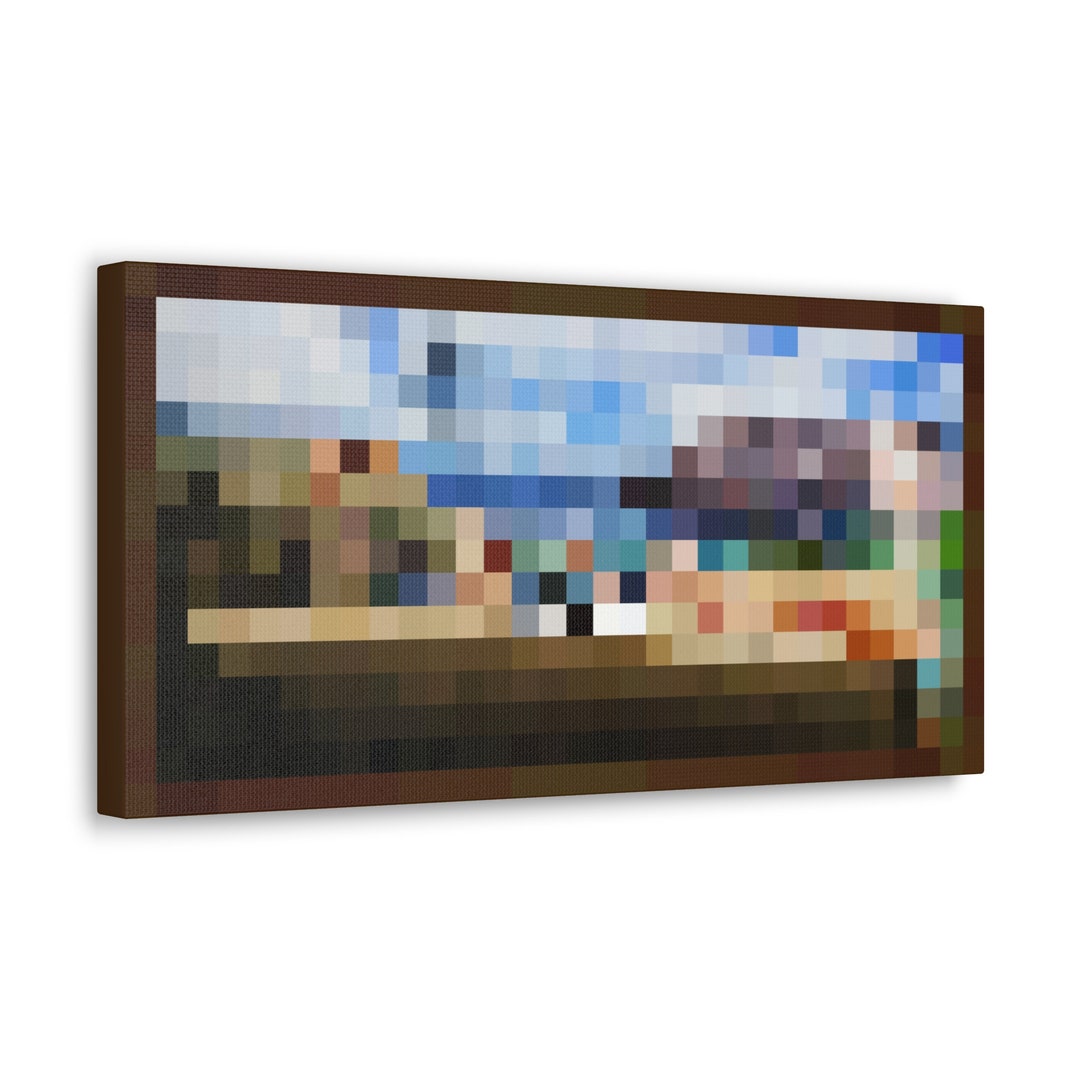 Tableau Minecraft avec vue sur l'océan - Etsy France