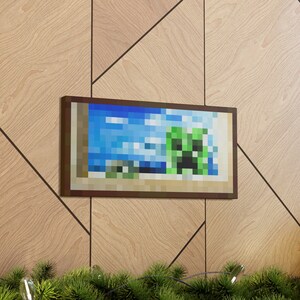 Minecraft Creeper Painting - Etsy
