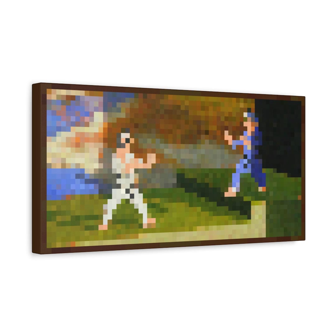 Minecraft Men Fighting Painting - Etsy