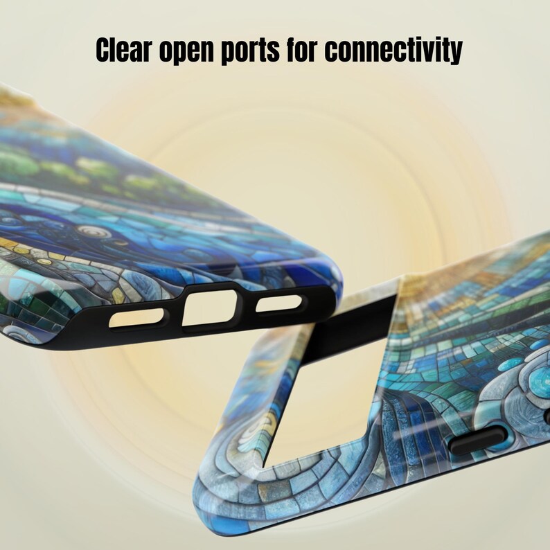 Vintage Stained Glass Mosaic Tile Phone Case, Mosaic Tiles Pattern ...