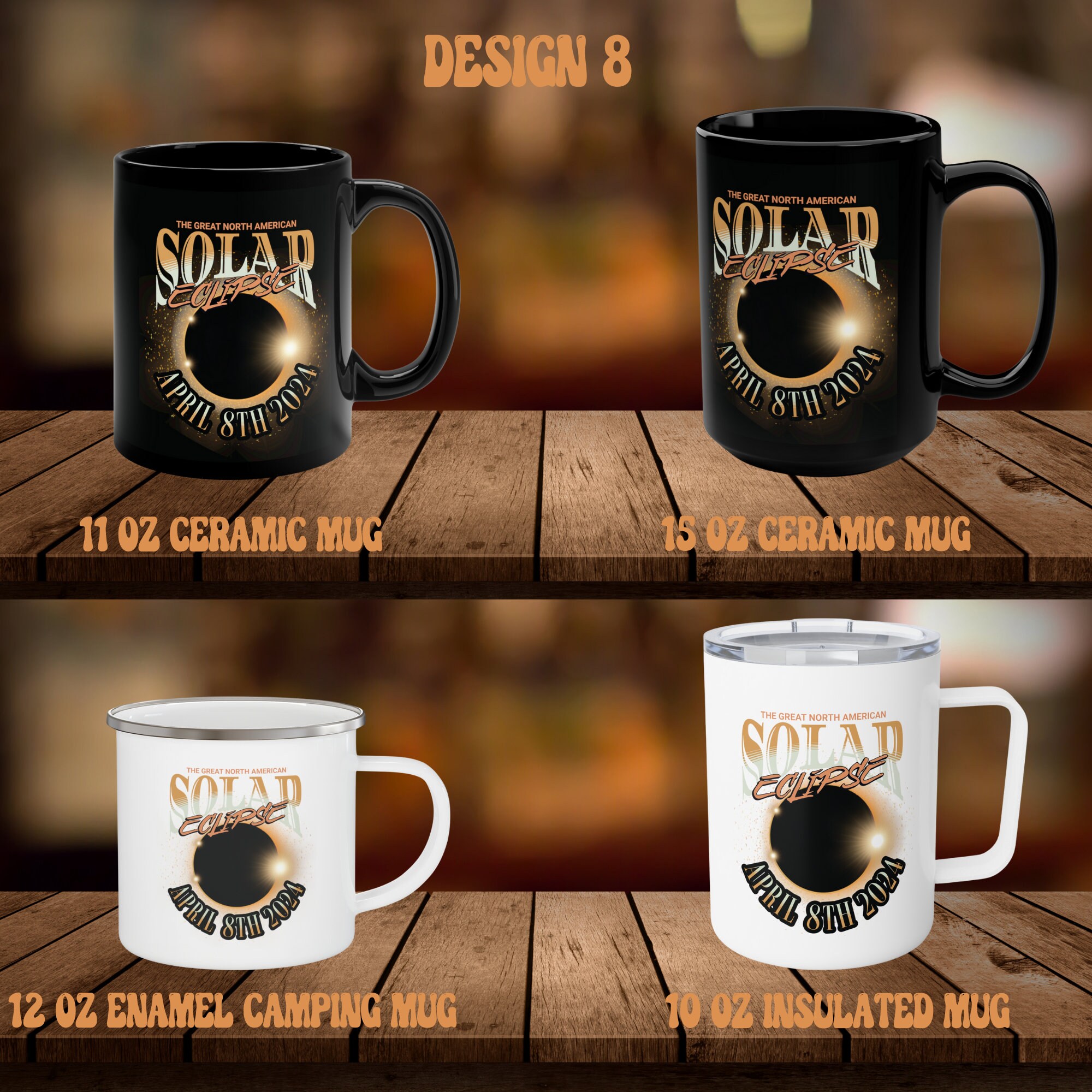 2024 Eclipse Chaser Insulated Mug, North American Total Solar Eclipse ...