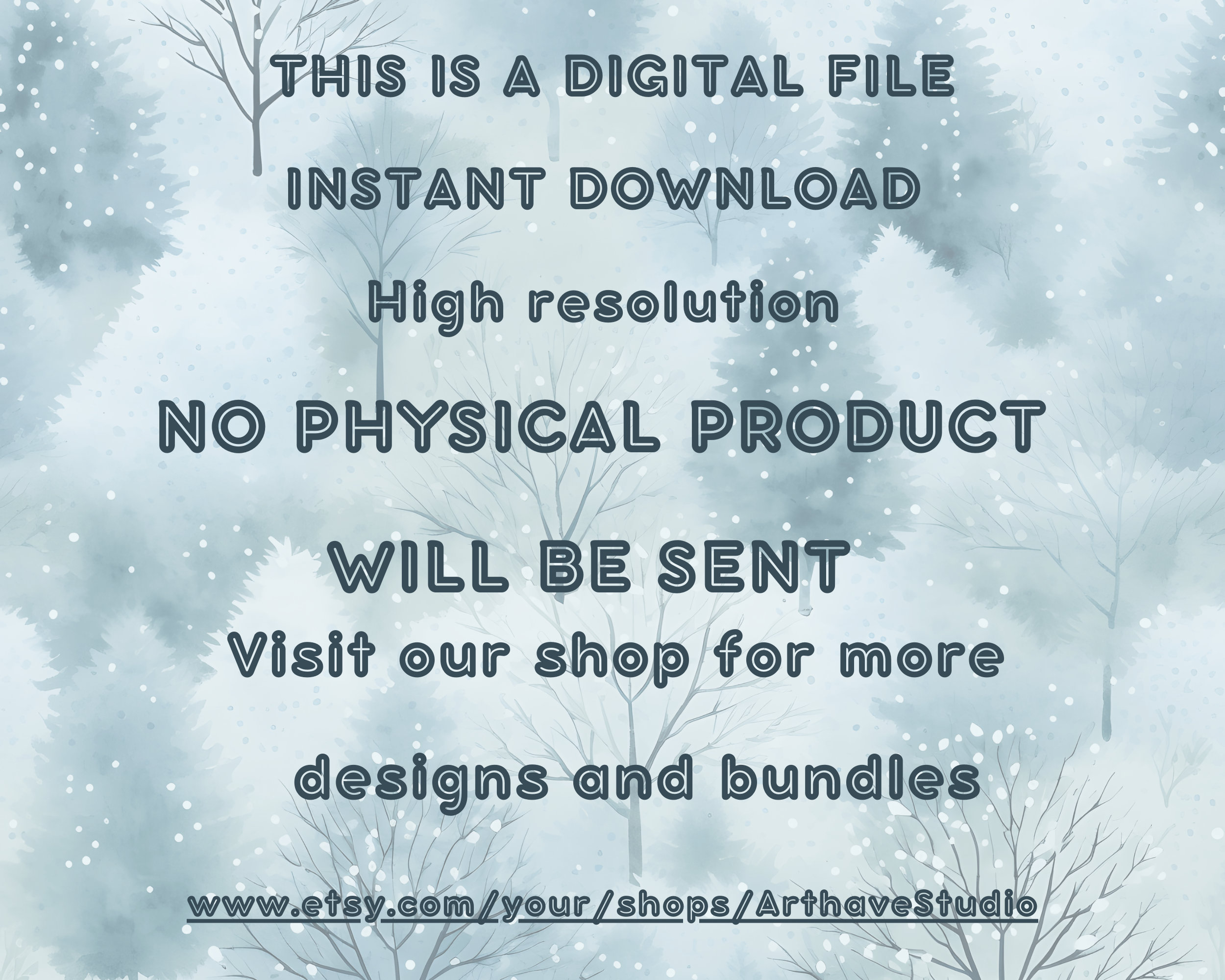 Winter Wonderland Digital Paper, Winter Fantasy Seamless Patterns, Snow ...