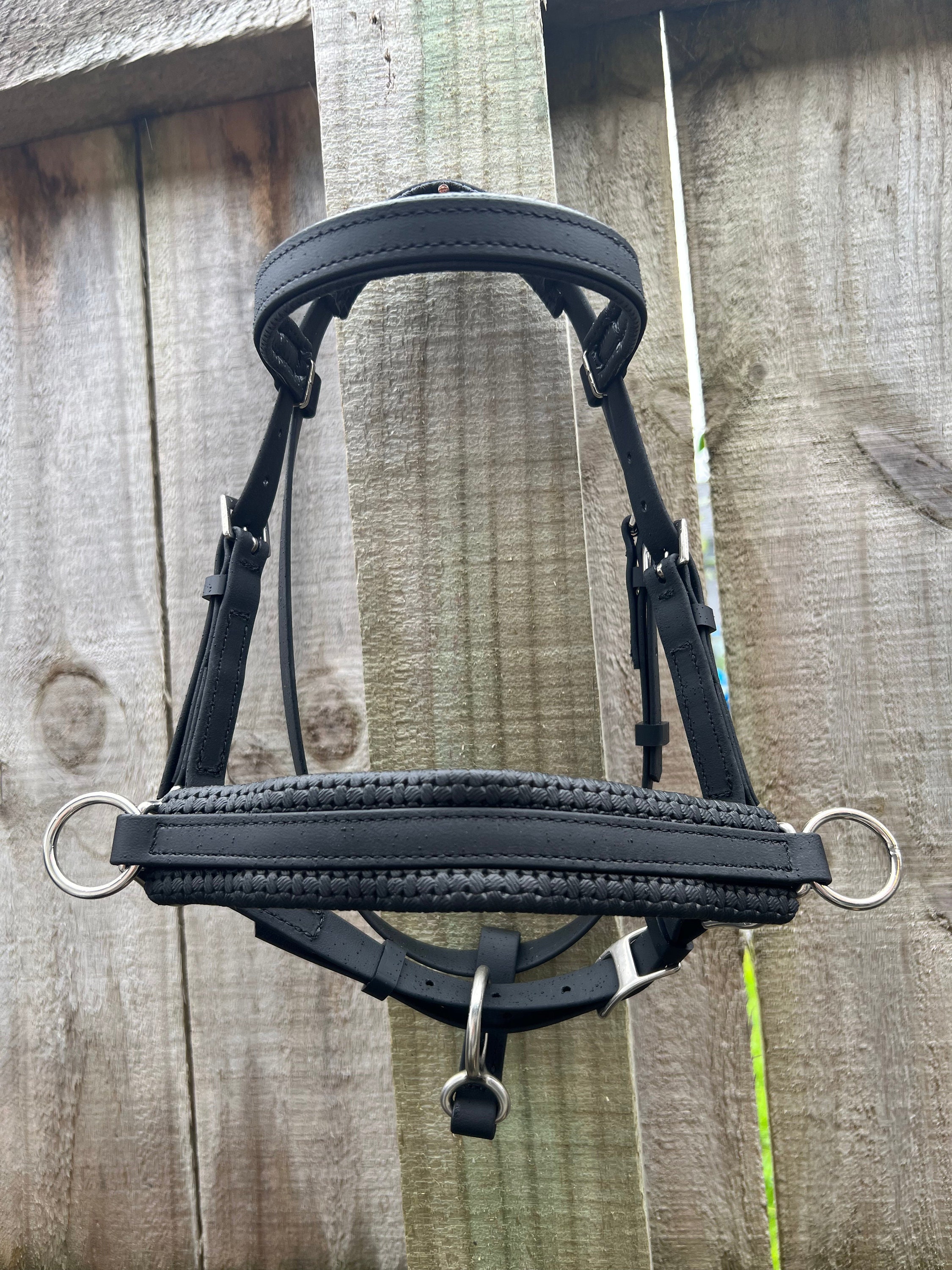 Side Pull Bitless Bridle Black - Etsy