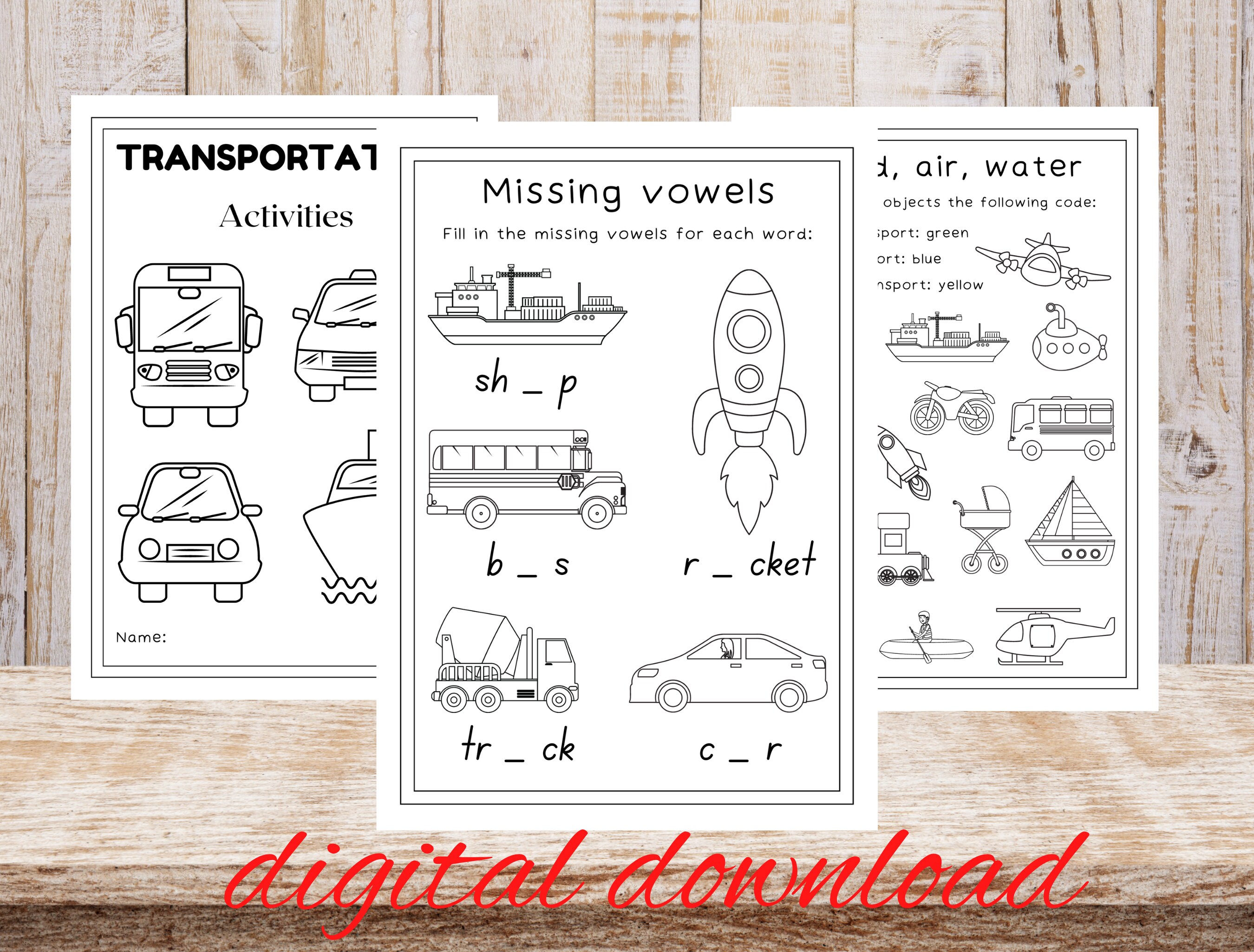 Transportation Coloring Pages, Kids Coloring Pages, Printable for Kids ...