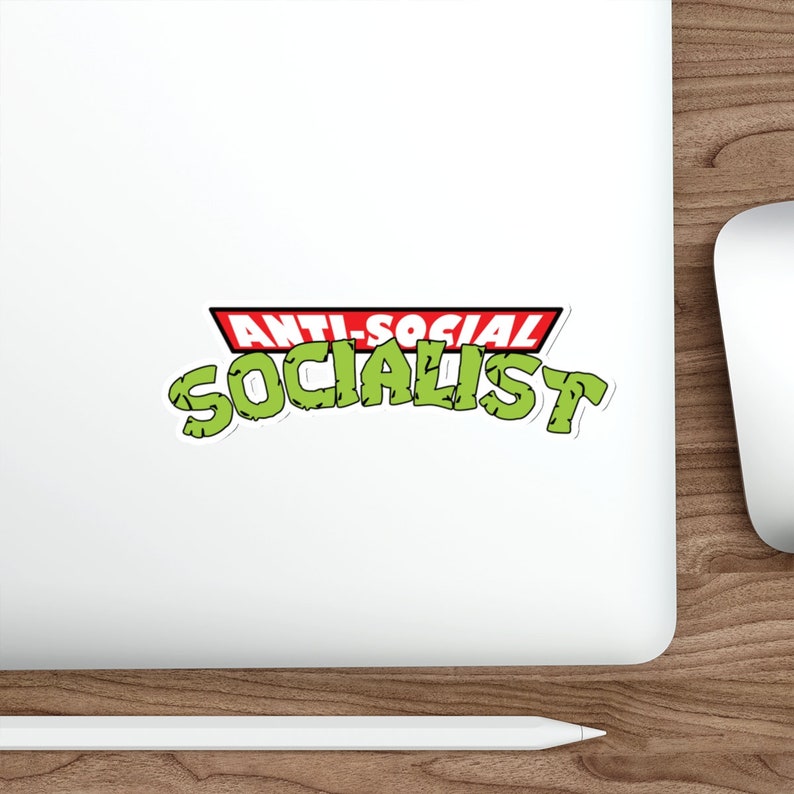 Anti-social Socialist Die-cut Sticker - Etsy