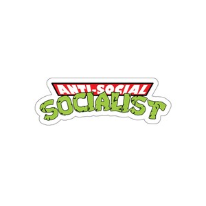 Anti-social Socialist Die-cut Sticker - Etsy