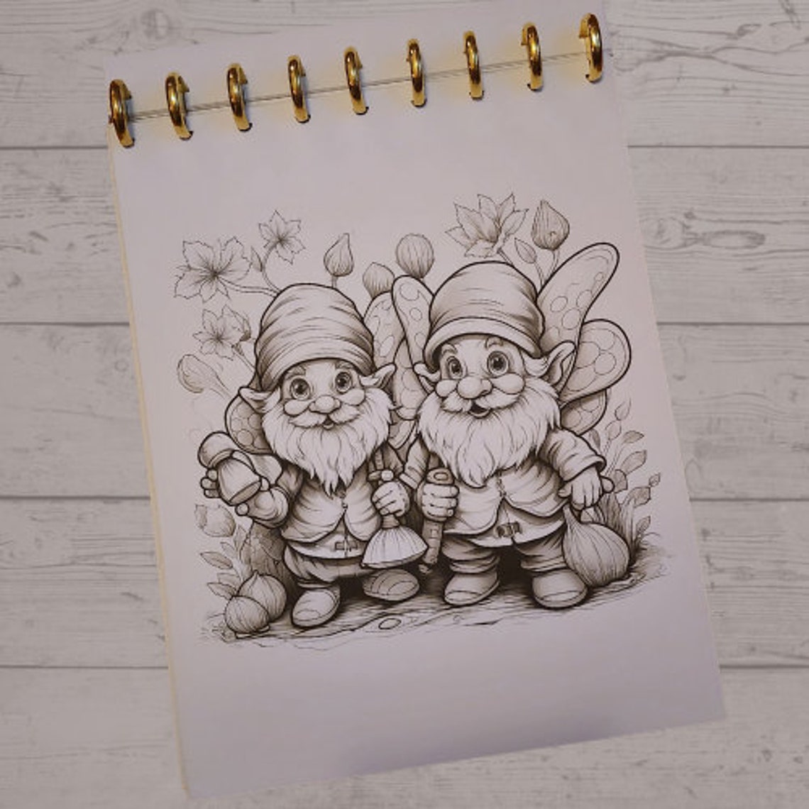 Gnome Life Coloring Book - Etsy